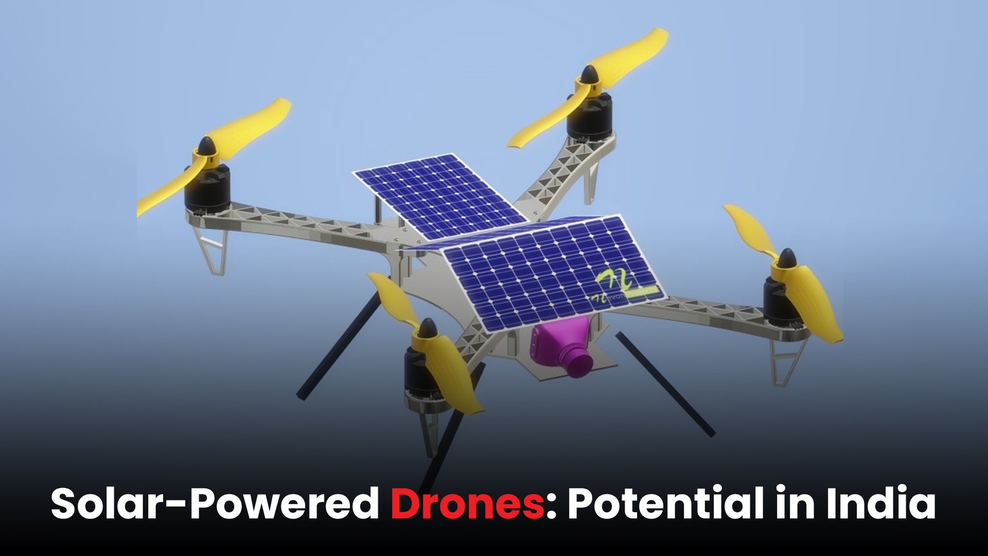 Exploring the potential of solar powered drones in India